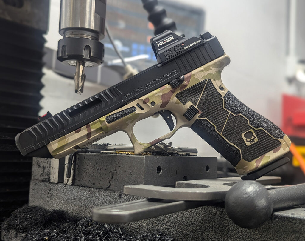 Glock Laser Stippling Hybrid Package | Hand Stippling & Laser Engraving